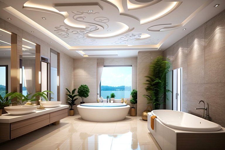 25 Bathroom False Ceiling Designs | Mous Syusa