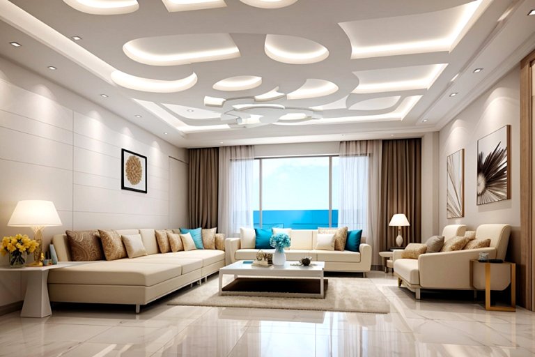 24 Simple False Ceiling Design for Hall | Mous Syusa
