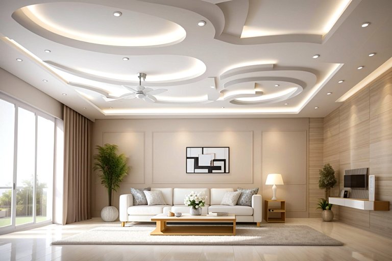 24 Simple False Ceiling Design for Hall | Mous Syusa
