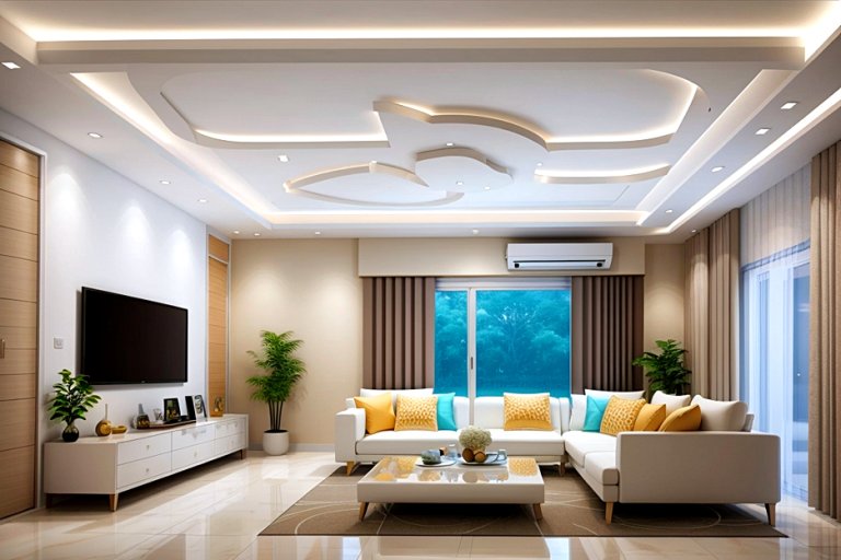 24 Simple False Ceiling Design for Hall | Mous Syusa