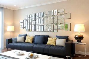 32 Mirror Wall Decoration Ideas for Living Room | Mous Syusa