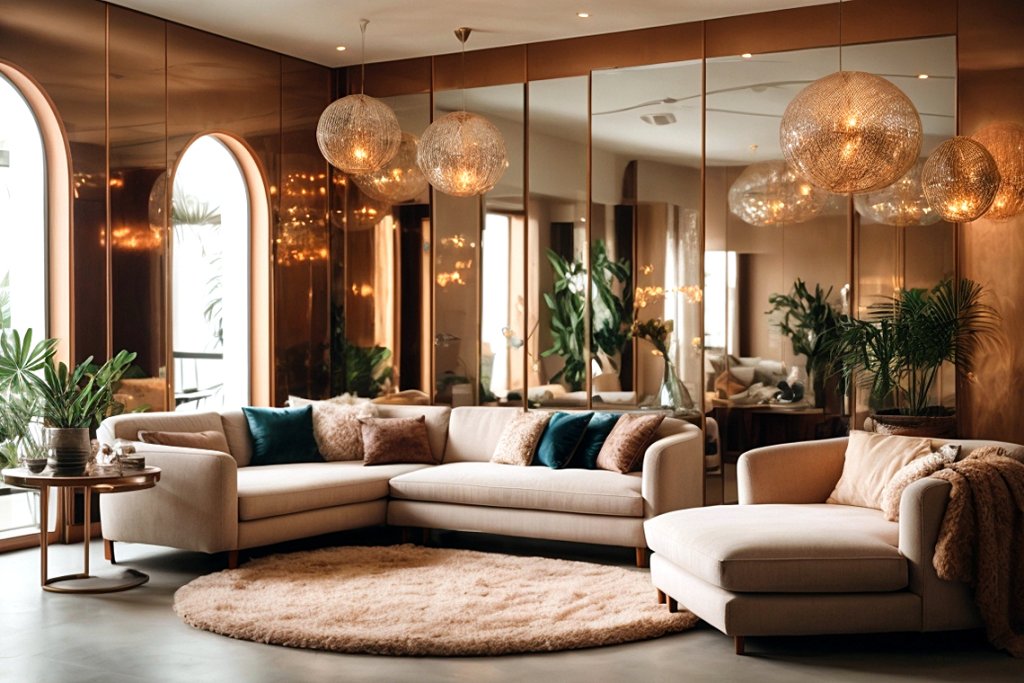 32 Mirror Wall Decoration Ideas for Living Room | Mous Syusa