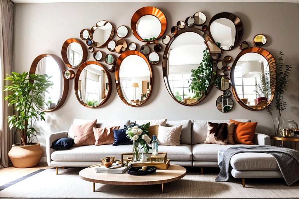 32 Mirror Wall Decoration Ideas for Living Room | Mous Syusa