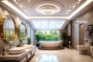 25 Bathroom False Ceiling Designs | Mous Syusa