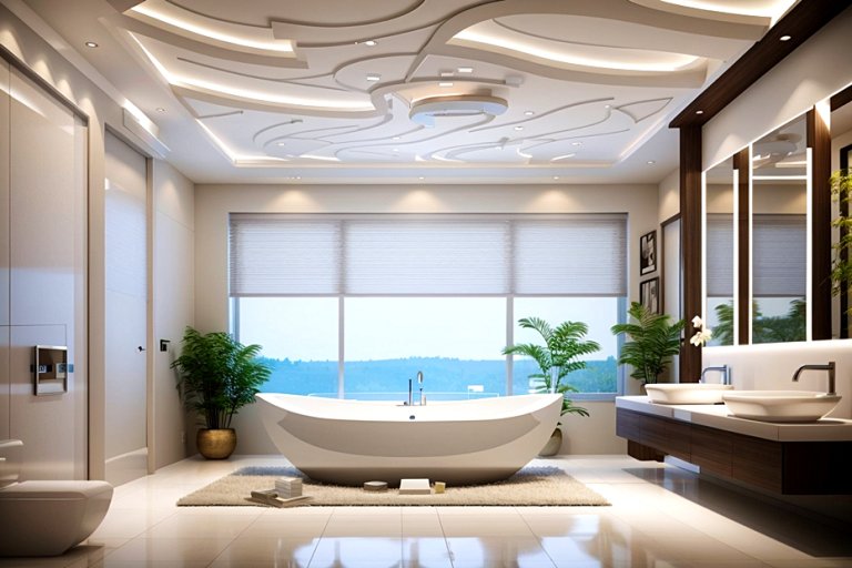 25 Bathroom False Ceiling Designs | Mous Syusa