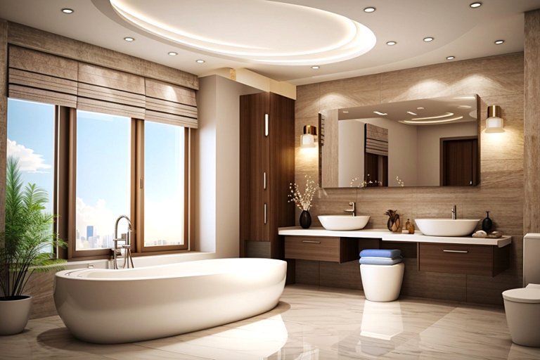 25 Bathroom False Ceiling Designs | Mous Syusa