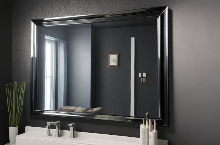 19 Dramatic Darkness: How Black Wall Mirrors Add Depth to Any Space | Mous Syusa
