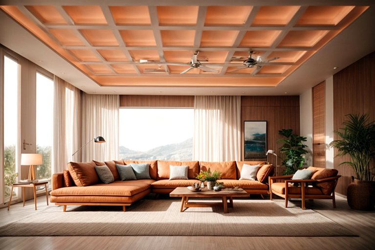 16 Inspiring Living Room False Ceiling Colour Ideas to Elevate Your ...